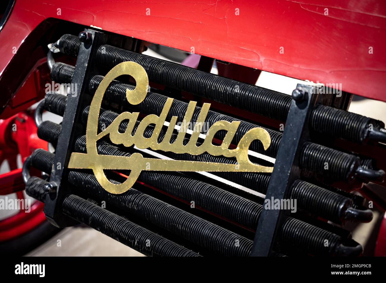 historic car Cadillac Model A Runabout from 1903 in red color Stock ...