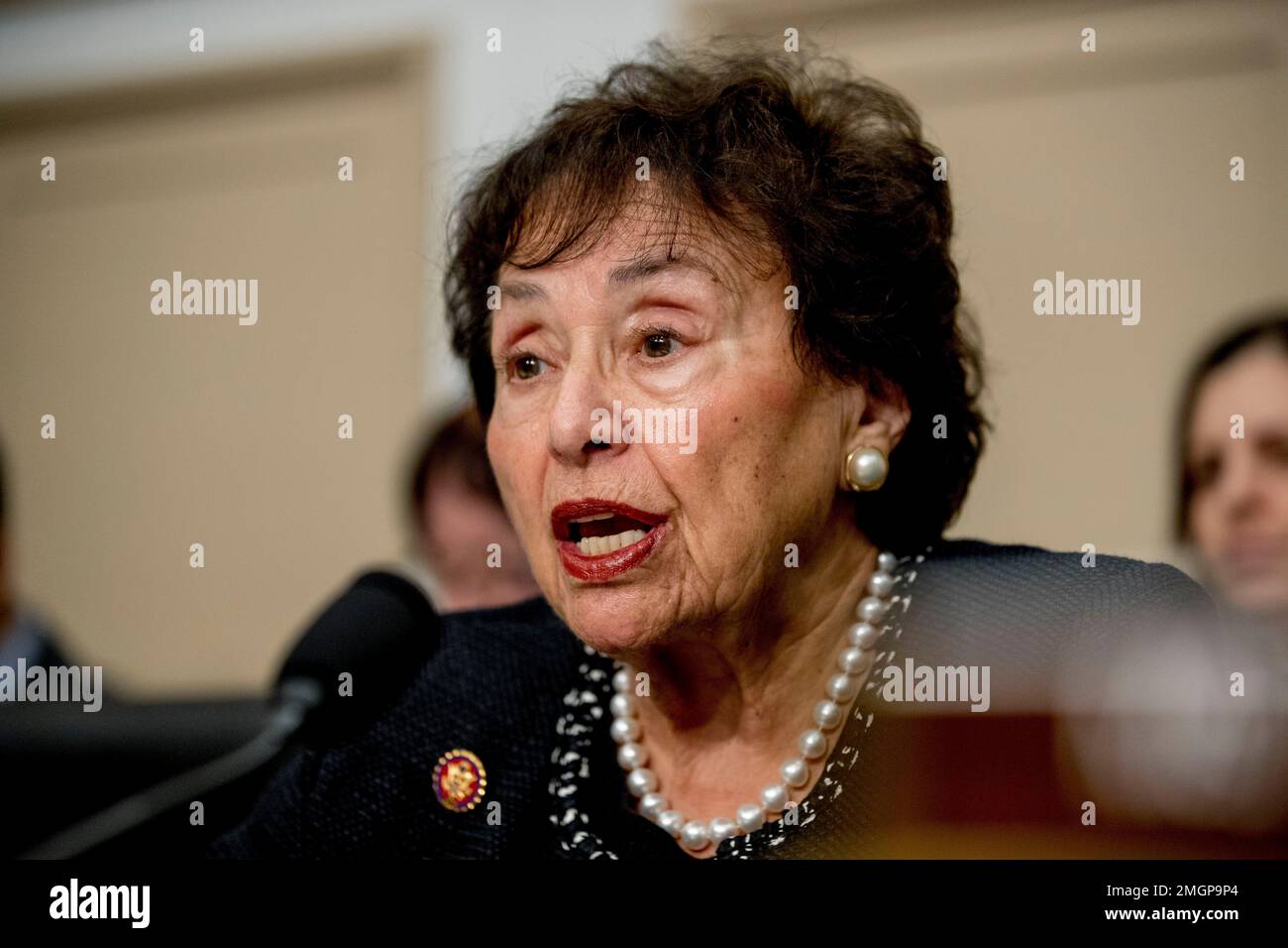 Full committee Chairwoman Nita Lowey, D-N.Y., speaks during a House ...