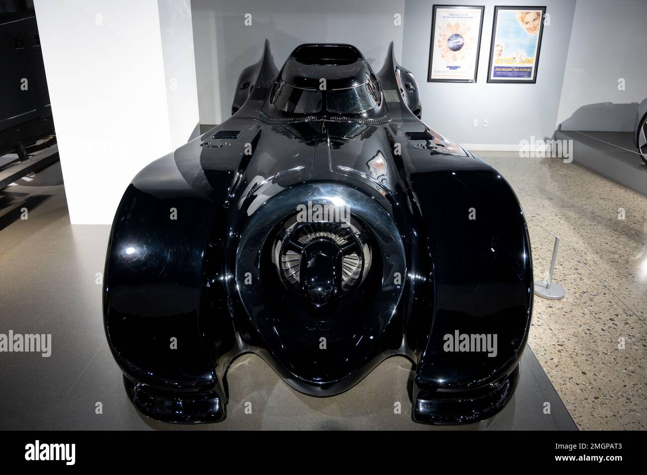 original Batmen car, the black Batmobile Stock Photo - Alamy