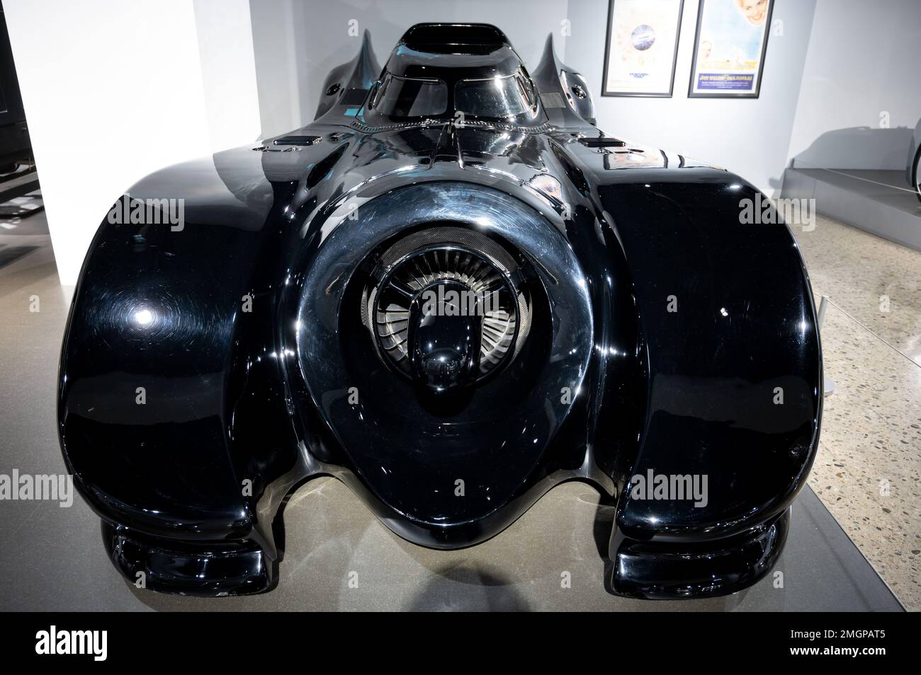 original Batmen car, the black Batmobile Stock Photo - Alamy