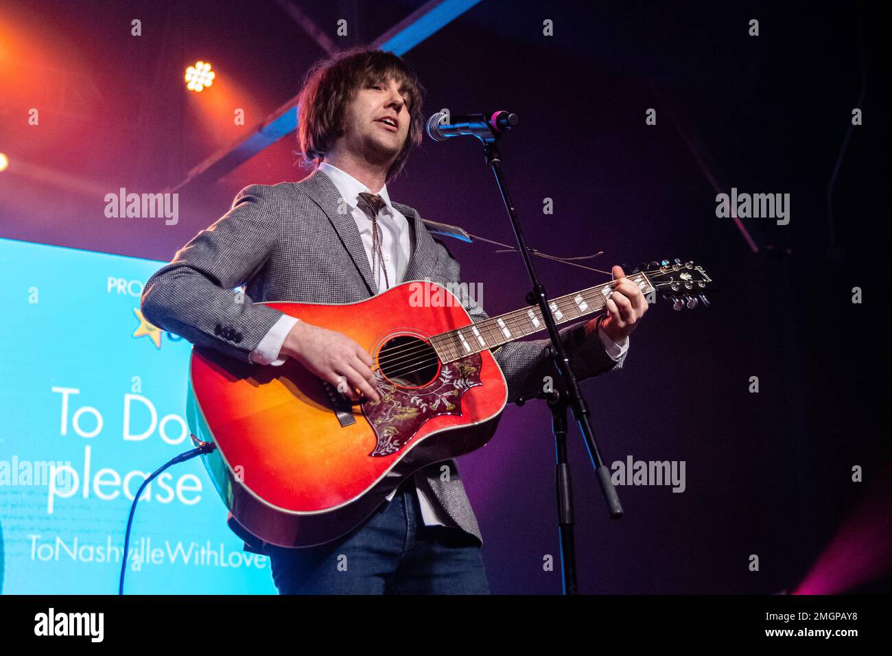 Aaron Lee Tasjan performs at the To Nashville, With Love Benefit ...