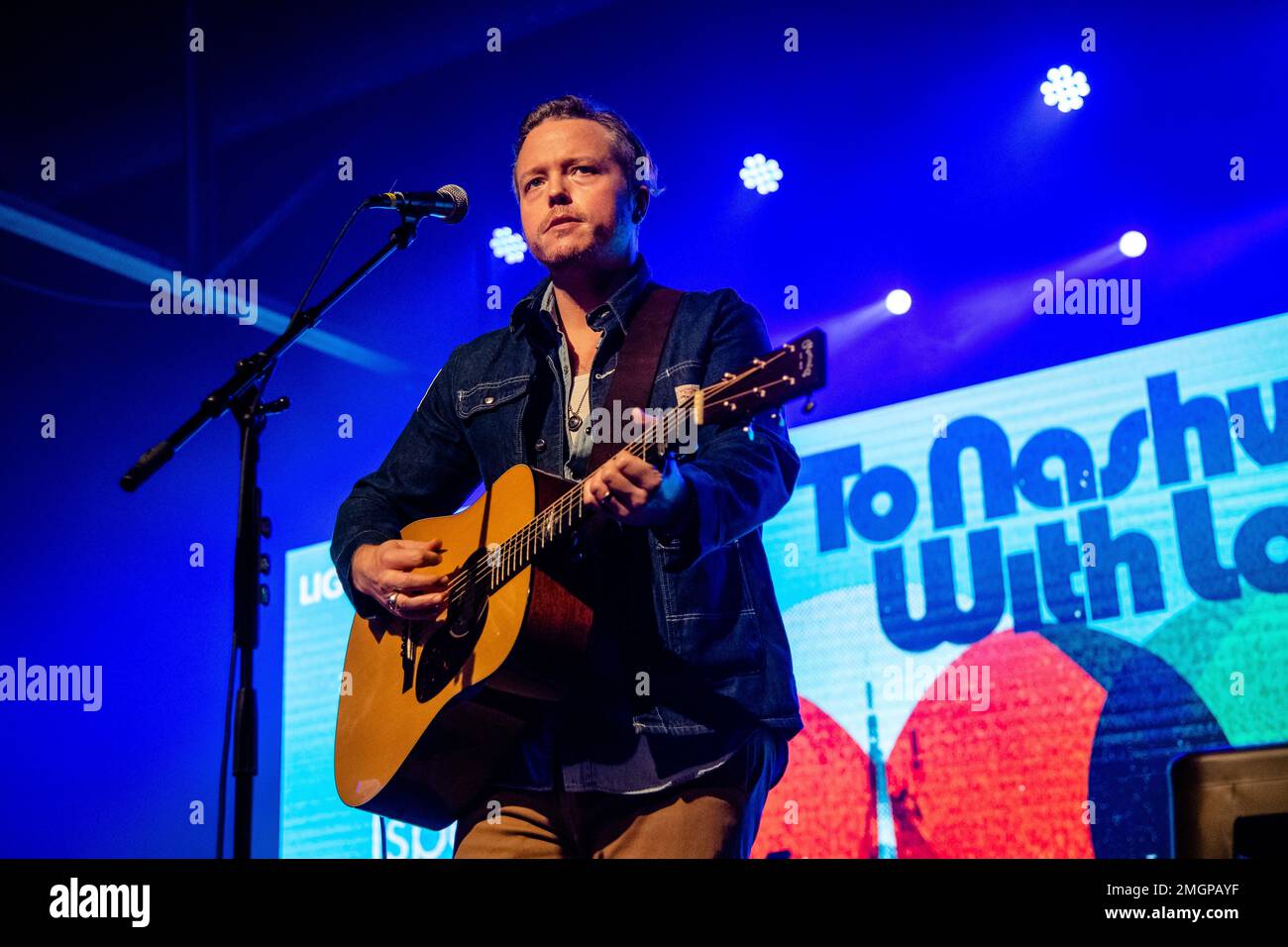 Jason Isbell performs at the To Nashville, With Love Benefit Concert at ...