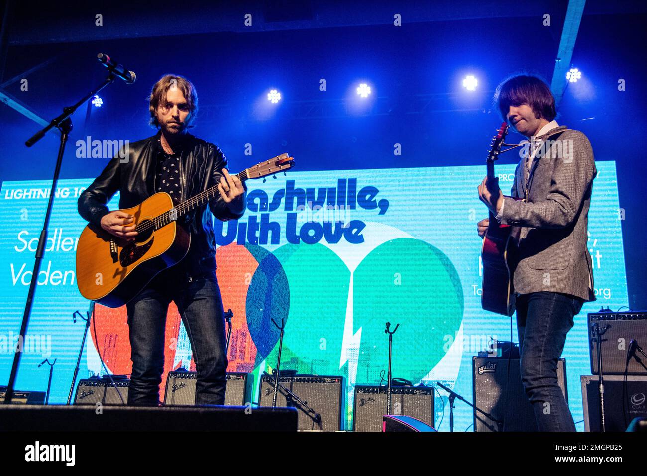 Sadler Vaden, left, and Aaron Lee Tasjan perform at the To Nashville ...
