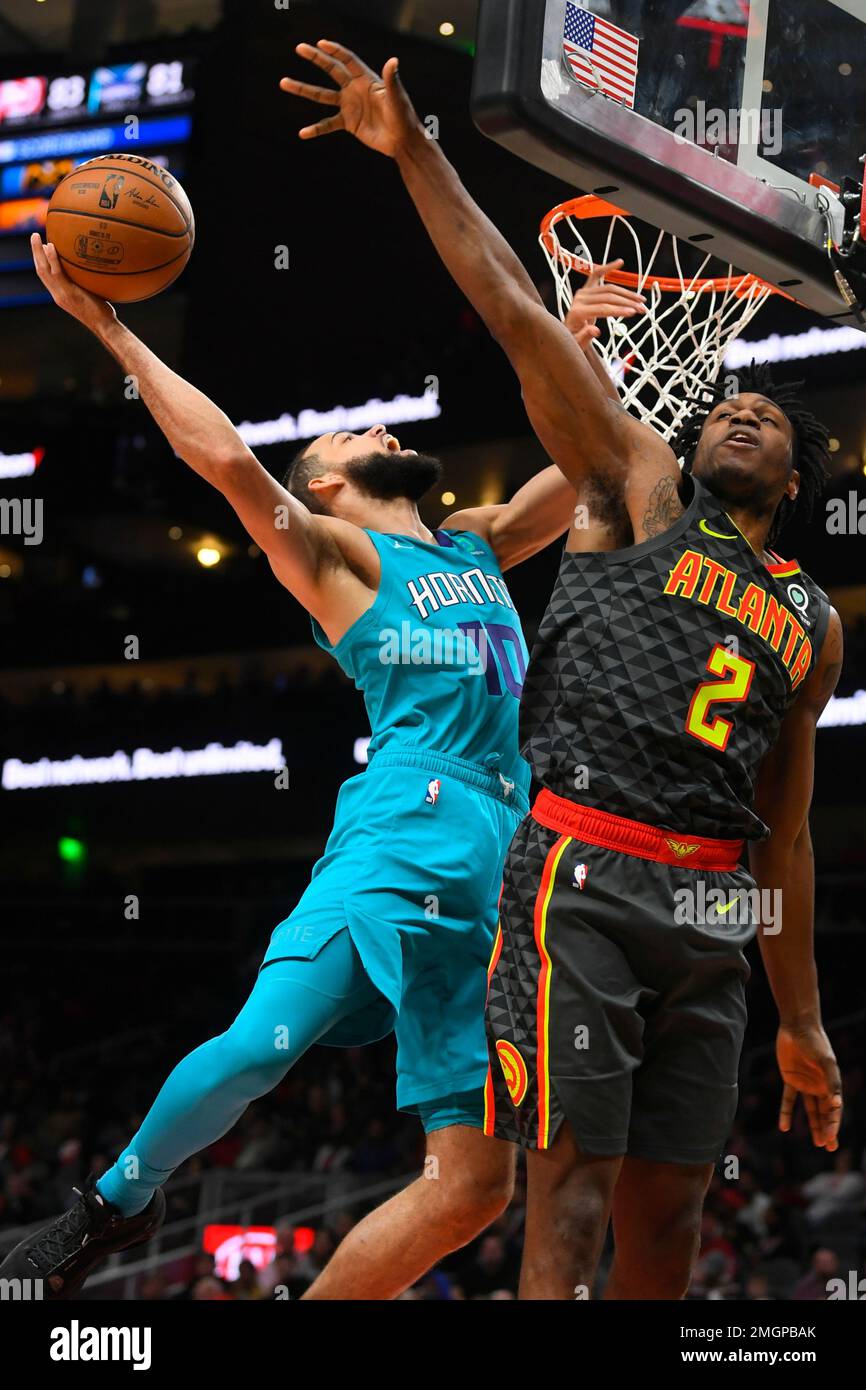 Charlotte Hornets forward Caleb Martin (10) goes to the basket as ...