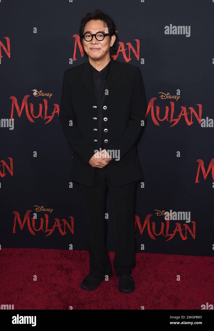 Cast member Jet Li arrives at the Los Angeles premiere of "Mulan," at ...