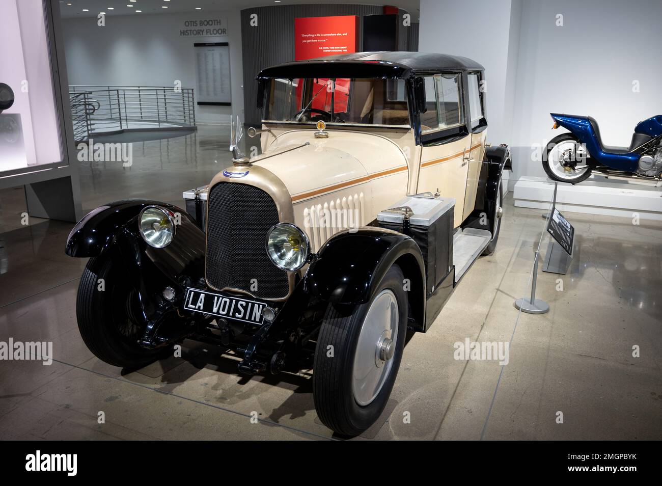 historic classic car from 1926, it is an Avions Voisin Voisin C-7 in a ...