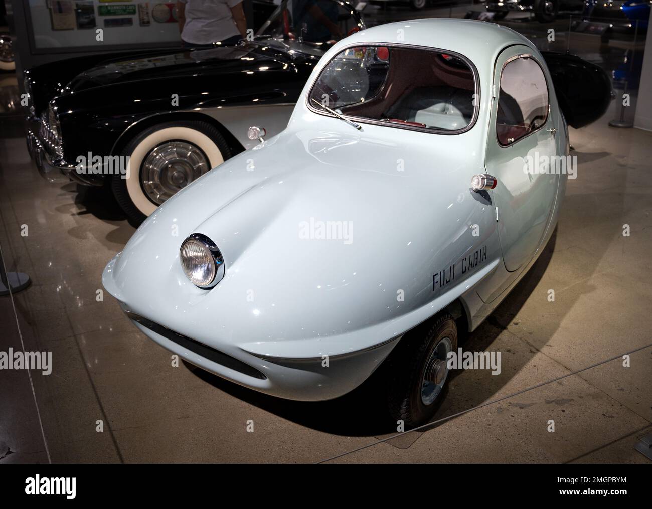 classic microcar, it is a white Fuji Toshuda Motors Cabin Stock Photo ...