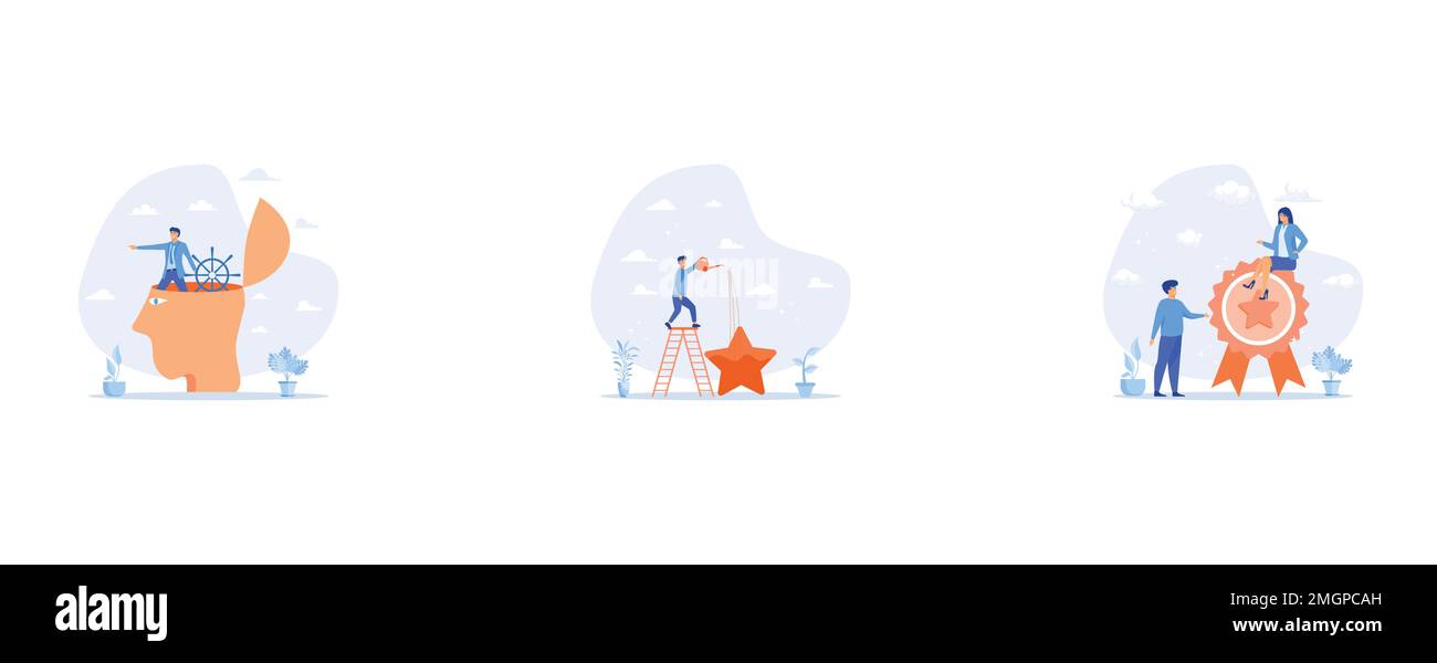 Self control or leadership thinking for business decision or guidance ...