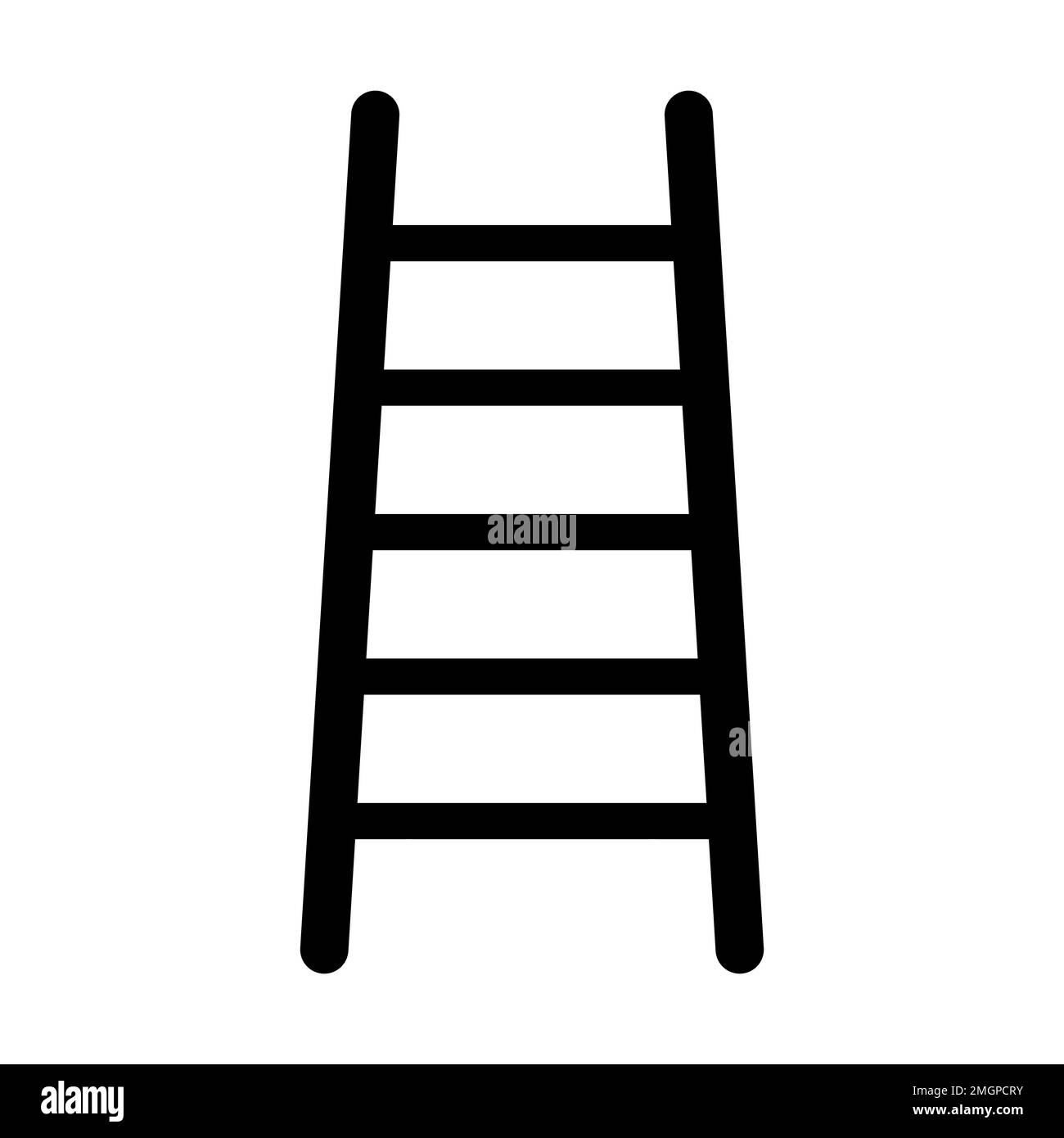 Construction worker climbing up ladder Stock Vector Images - Alamy