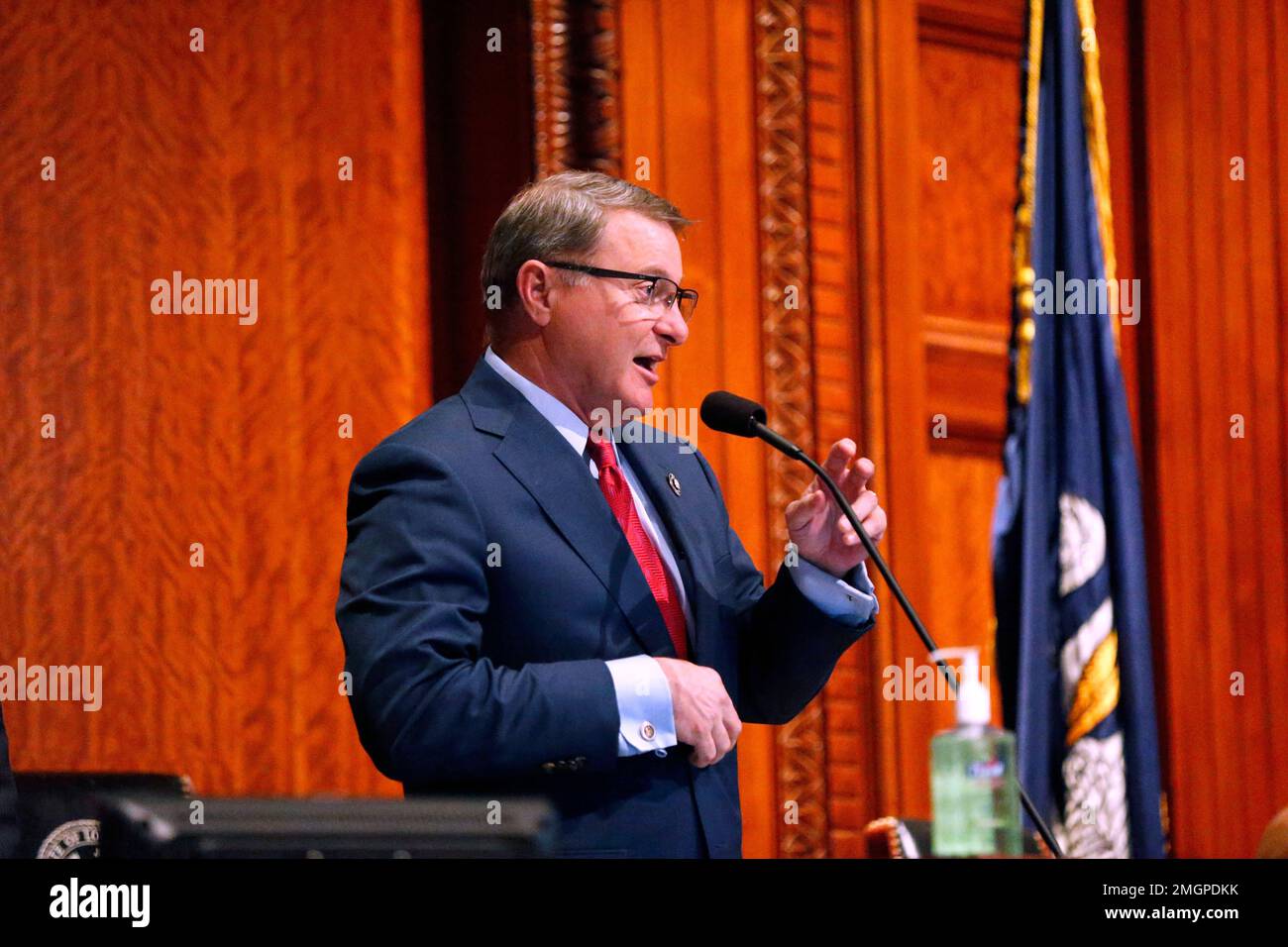 Senate President Page Cortez, R-Lafayette, speaks at the opening of the ...