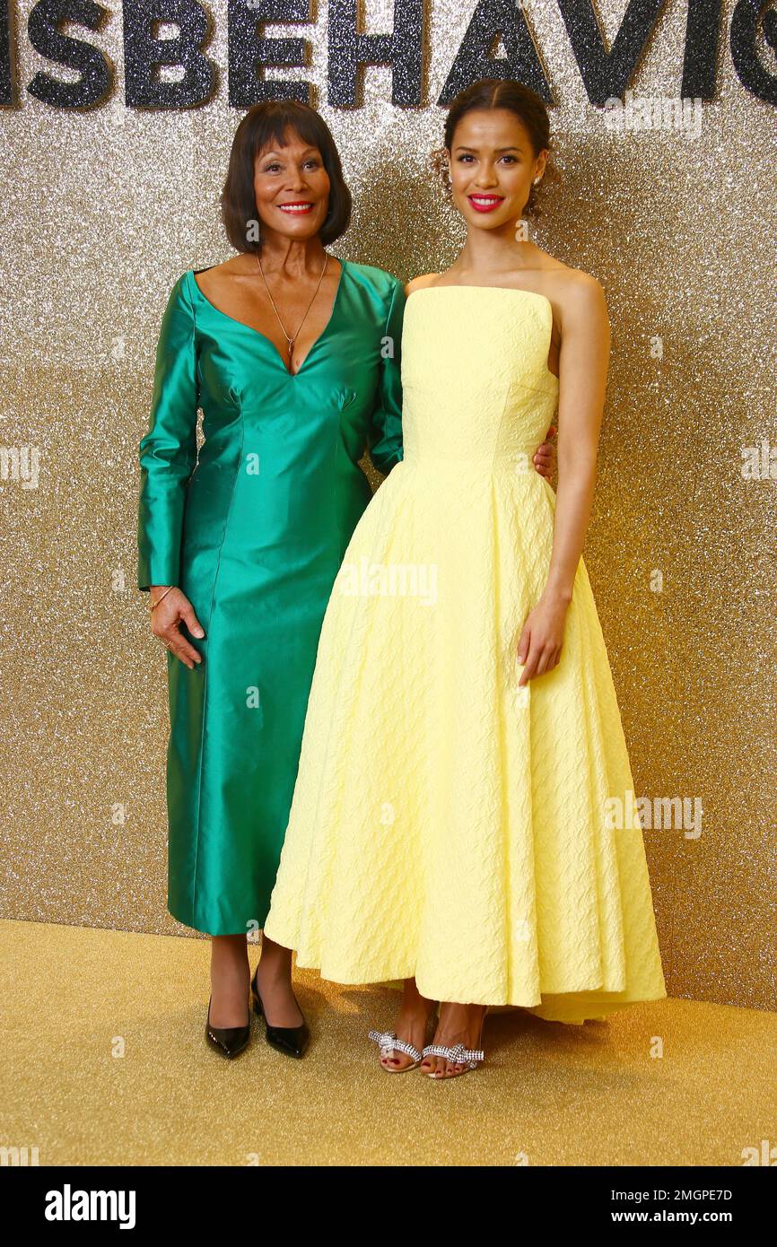 Actress Gugu Mbatha-Raw, right, and former Miss World winner 1970 ...