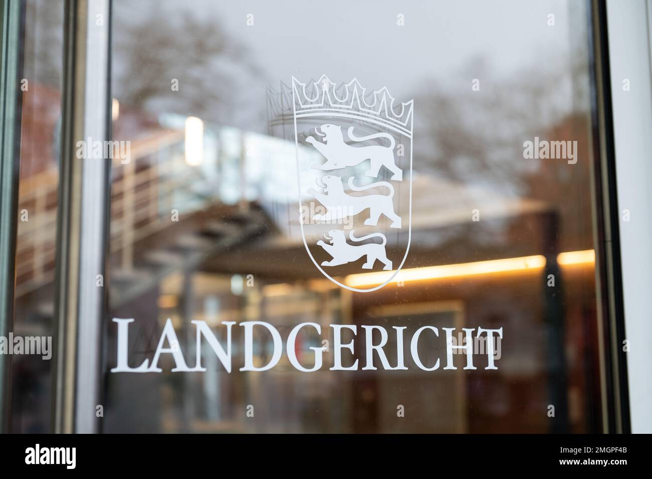 Konstanz, Germany. 26th Jan, 2023. The lettering "Landgericht" can be ...