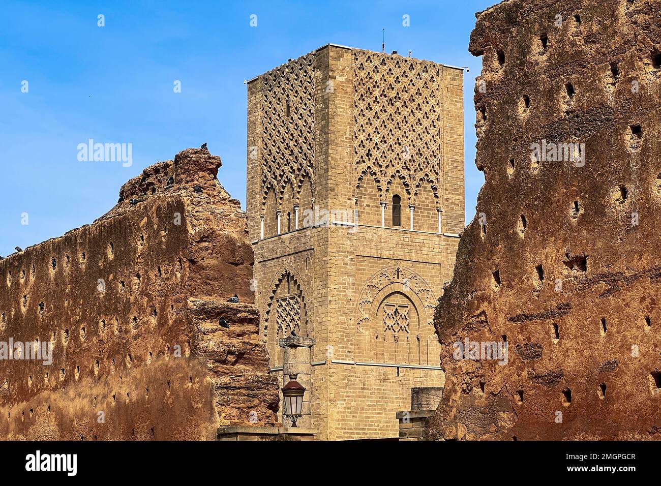 The Hassan Tower and the columns in Rabat, Morocco Stock Photo - Alamy