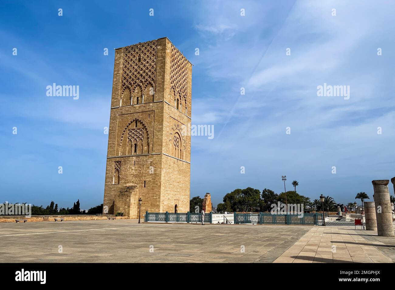 The Hassan Tower and the columns in Rabat, Morocco Stock Photo - Alamy