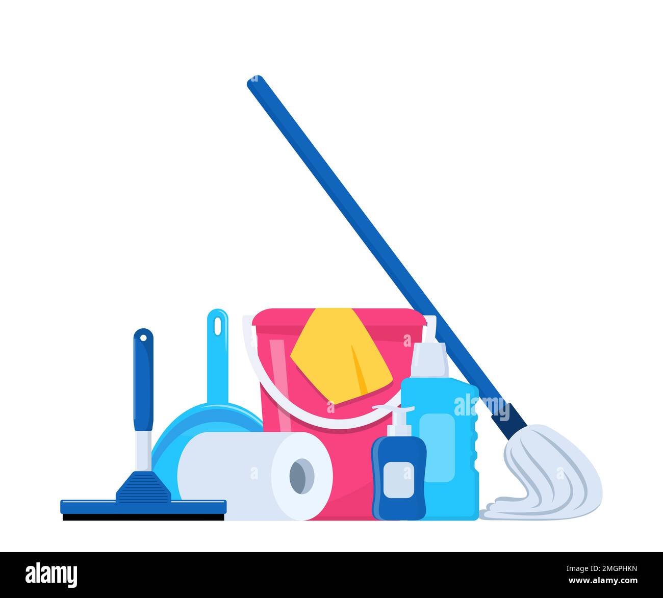 Cleaning tools and detergent for cleaning service web banner, poster ...