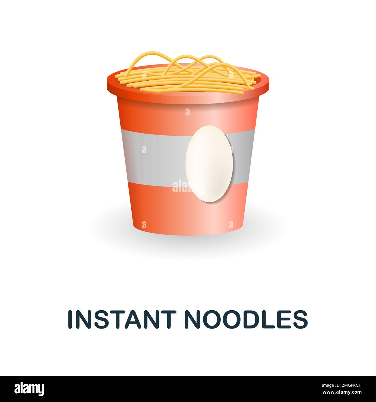 Instant Noodles icon. 3d illustration from food market collection ...
