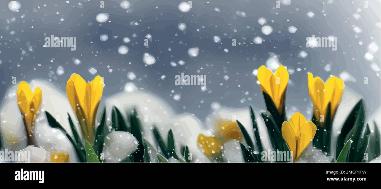 Frost melting flower Stock Vector Images - Alamy