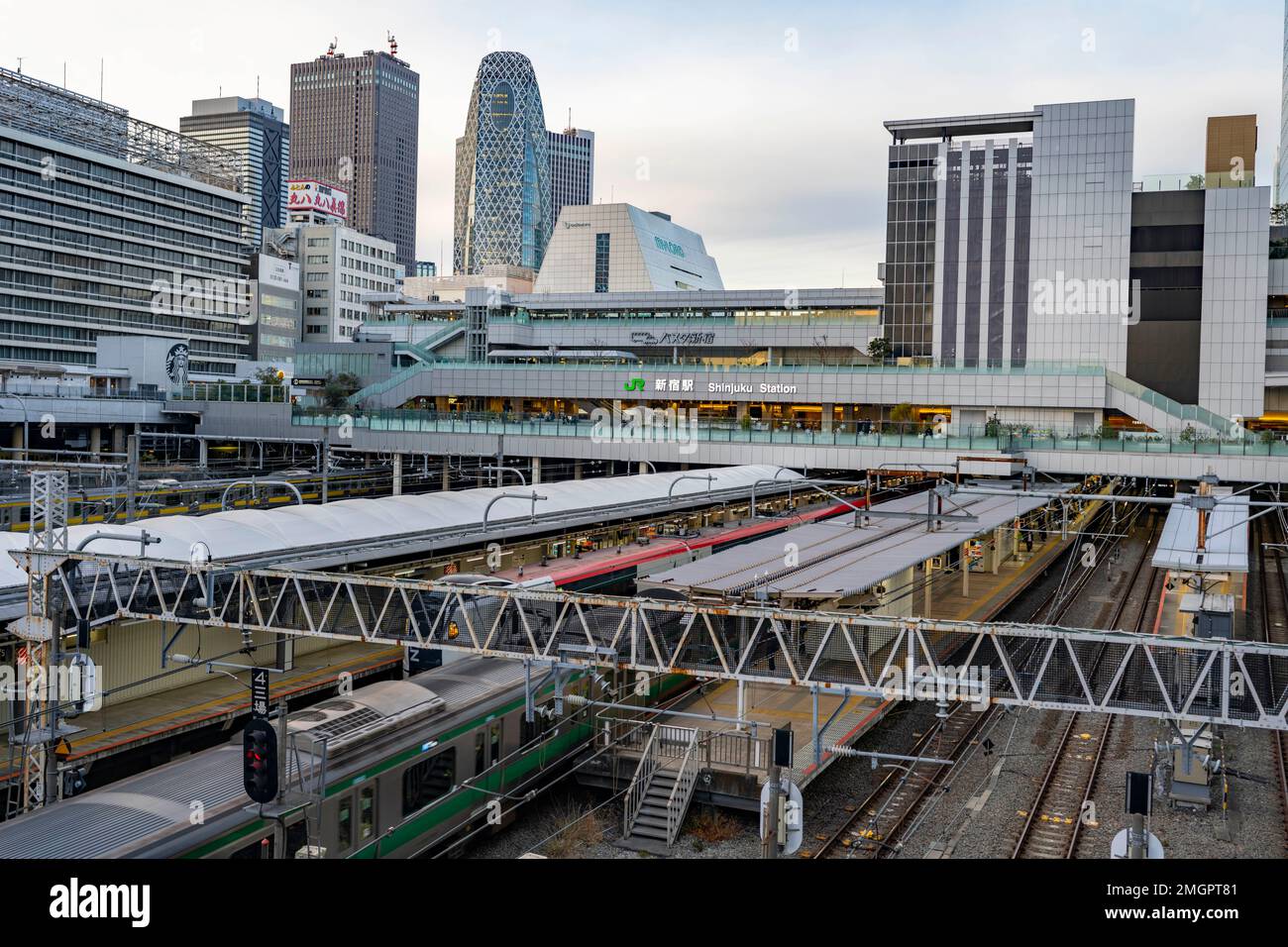Tokyo, Japan. 26th Jan, 2023. JR East Shinjuku Station (Shinjuku-eki æ ...