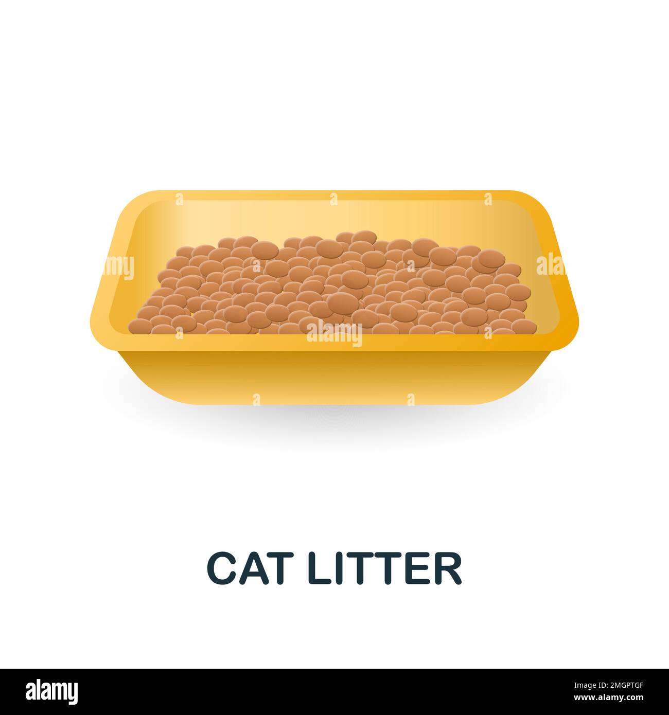 Cat Litter icon. 3d illustration from home pets collection. Creative ...