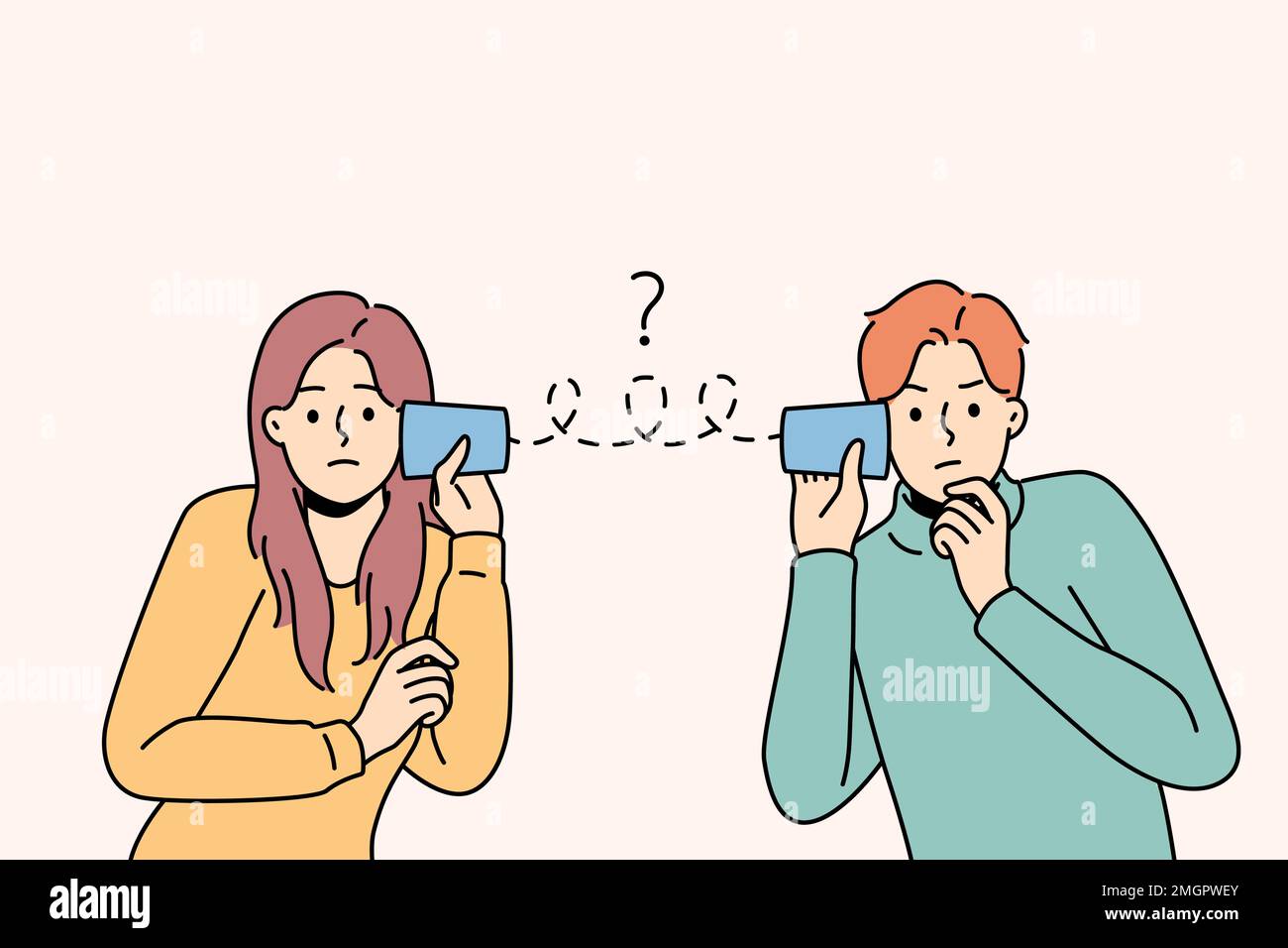 Unhappy Couple Suffer From Communication Problems Upset Man And Woman