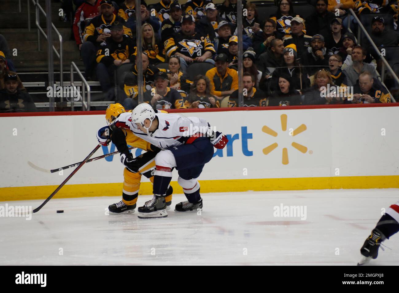 during the second period of an NHL hockey game, Saturday, March 7, 2020 ...