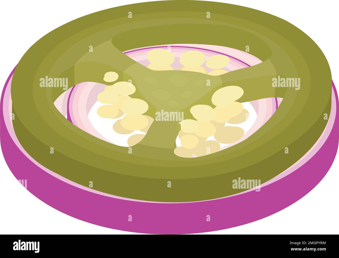 Spicy vegetable icon isometric vector. Chopped green hot pepper and ...