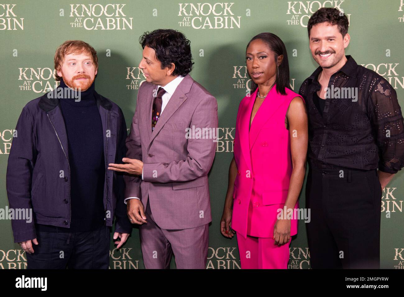 Rupert Grint, from left, director M. Night Shyamalan, Nikki Amuka-Bird ...