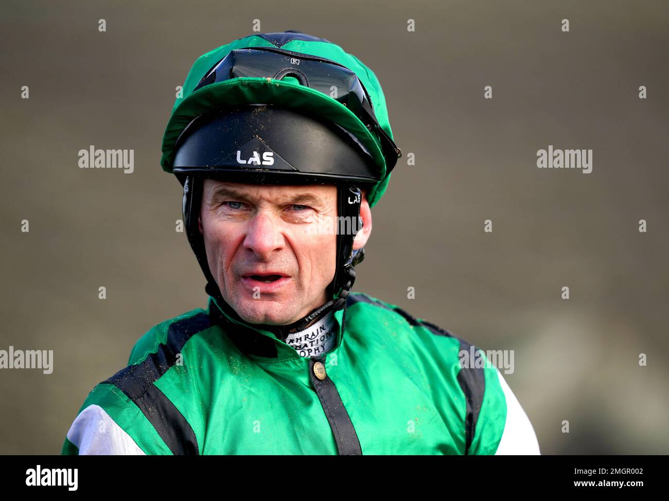 Jockey Robert Havlin after competing in the talkSPORT Powered By Fans ...