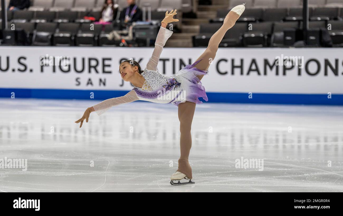 Sherry Zhang placed third in the junior women's short program at the ...