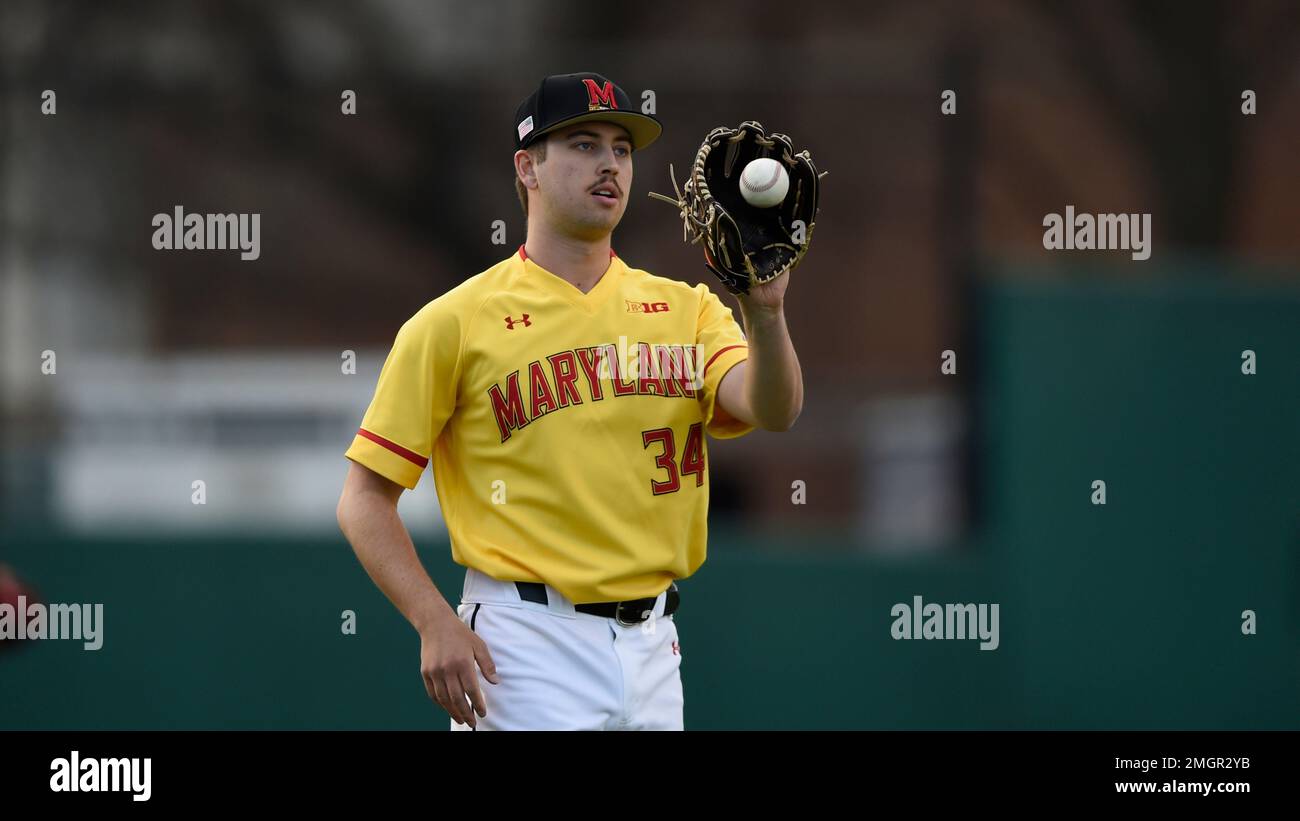 Maryland's Zach Thompson during an NCAA baseball game on Wednesday ...