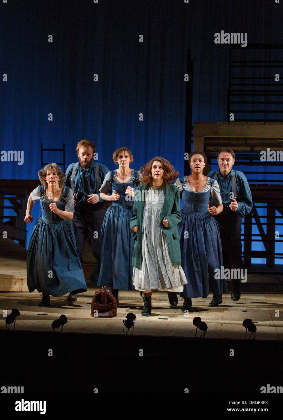 front centre: Madeleine Worrall (Jane) in JANE EYRE at the Bristol Old ...