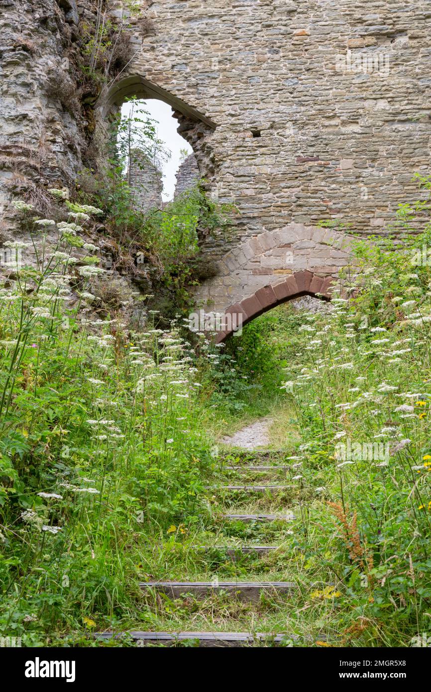 Wigmore Castle, Wigmore, Herefordshire, UK. 2022 Stock Photo - Alamy