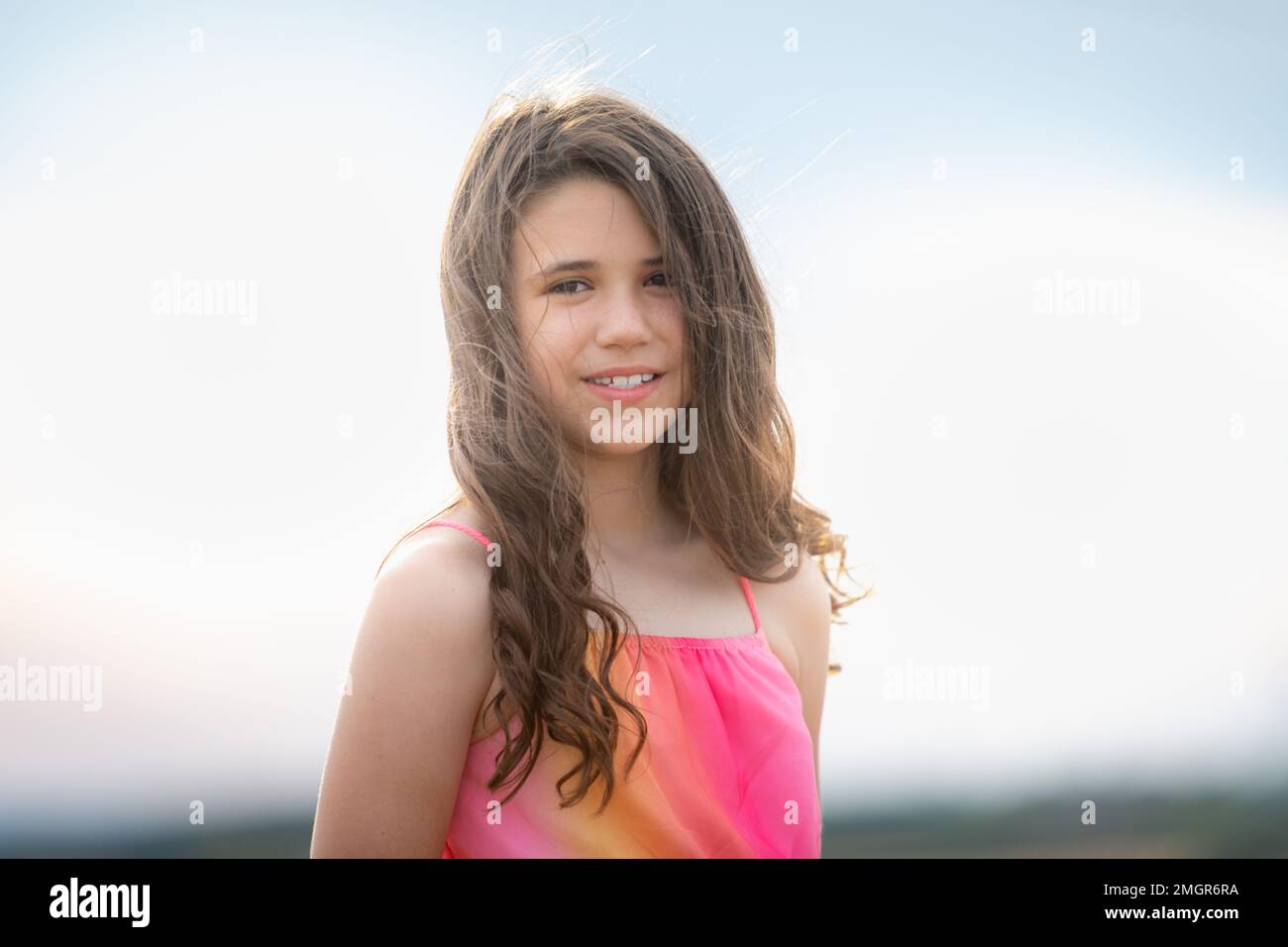Young girl aged 9 or 10 Stock Photo - Alamy