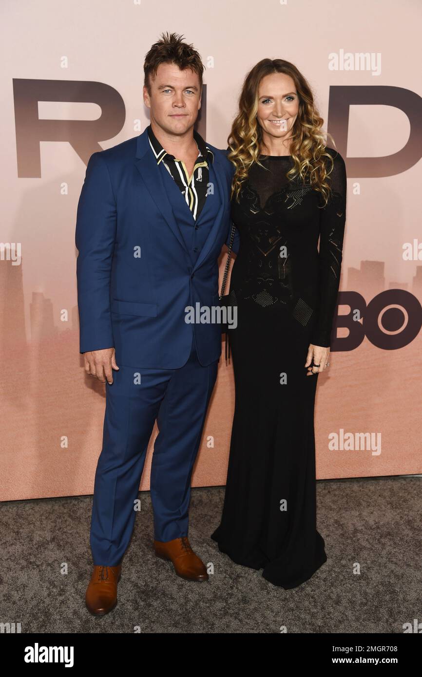 Luke Hemsworth, a cast member in the HBO series "Westworld," poses with ...