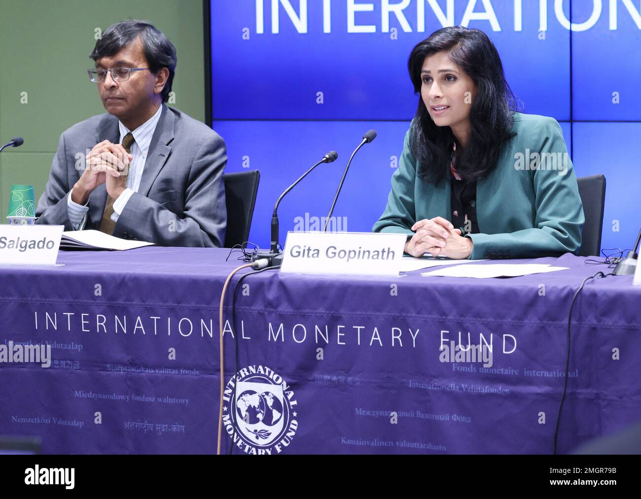 Tokyo, Japan. 26th Jan, 2023. International Monetary Fund (IMF) first ...