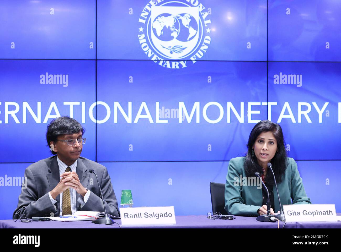 Tokyo, Japan. 26th Jan, 2023. International Monetary Fund (IMF) first ...