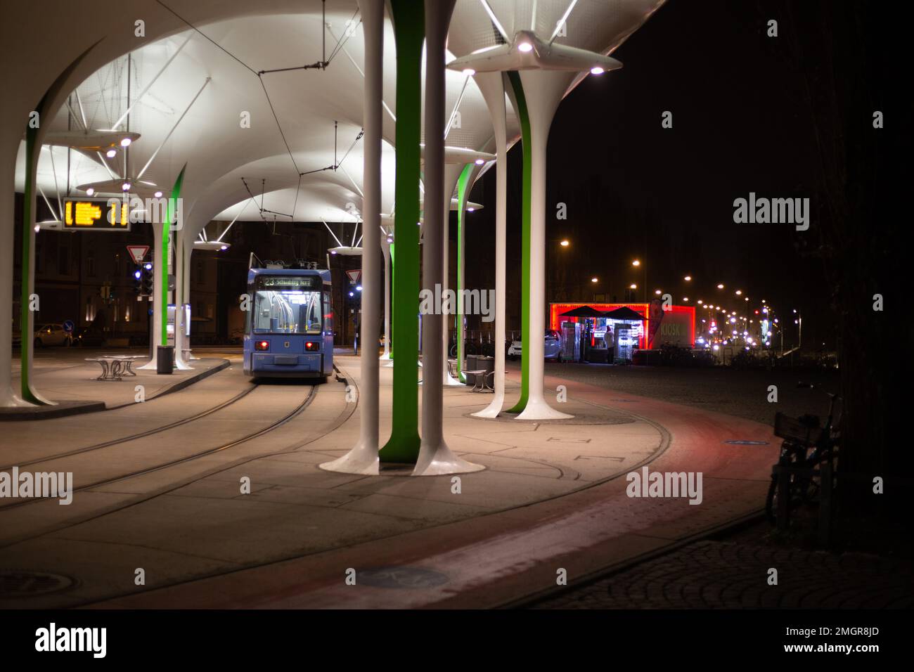 Munich, Germany. 26th Jan, 2023. MVG ÖPNV U-Bahn, Bus und Tram Station ...