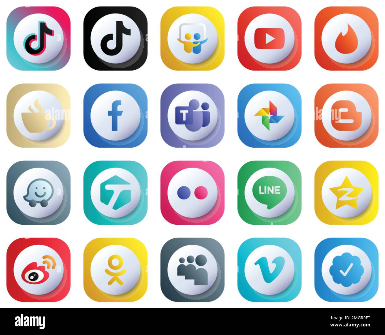 3d microsoft logo Stock Vector Images - Alamy