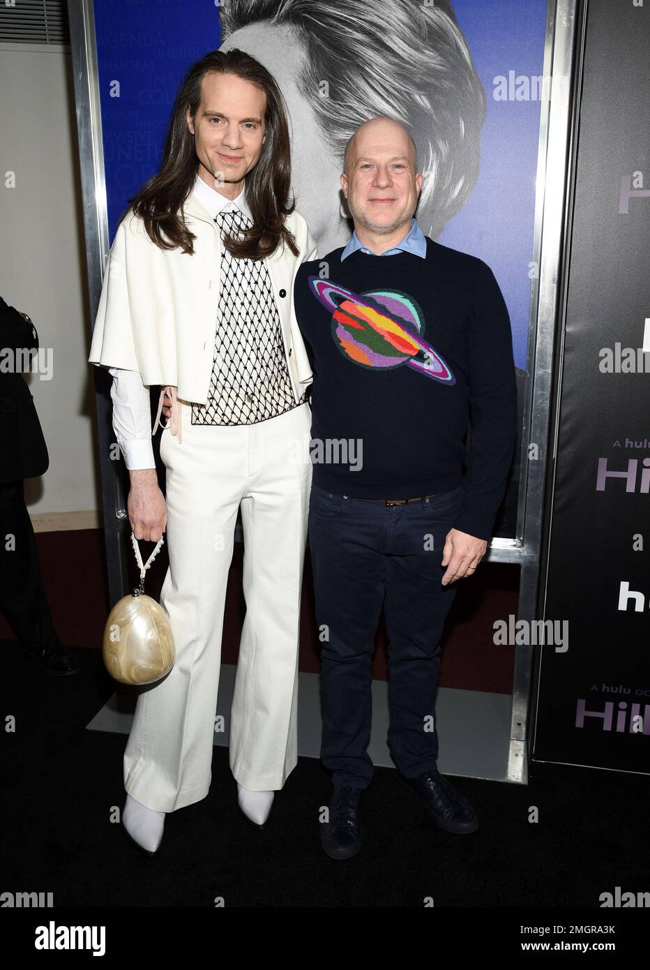 Jordan Roth, left, and husband Richie Jackson attend the premiere of ...