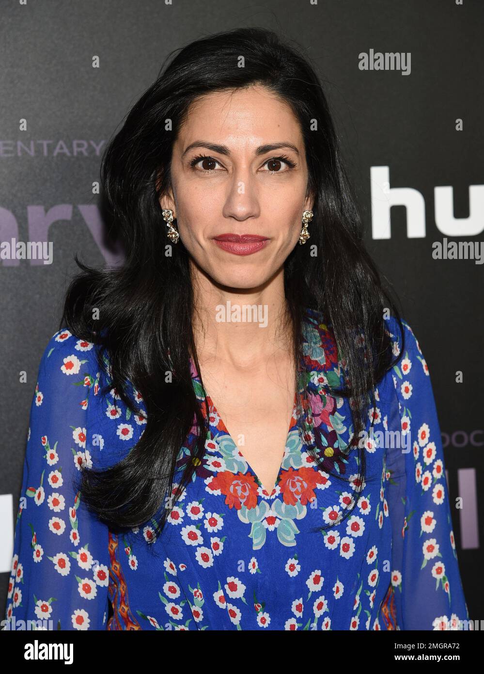 Huma Abedin attends the premiere of the Hulu documentary "Hillary" at ...