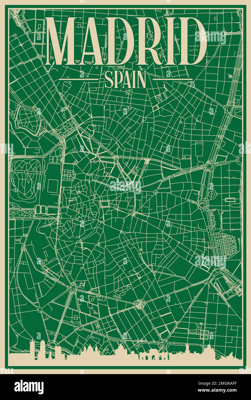 Downtown Madrid Spain Map