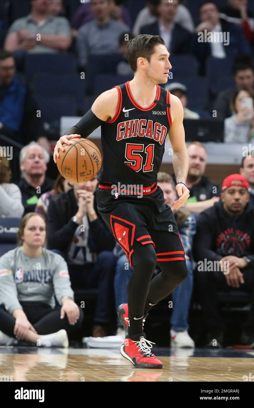 Chicago Bulls' Ryan Arcidiacono plays against the Minnesota ...