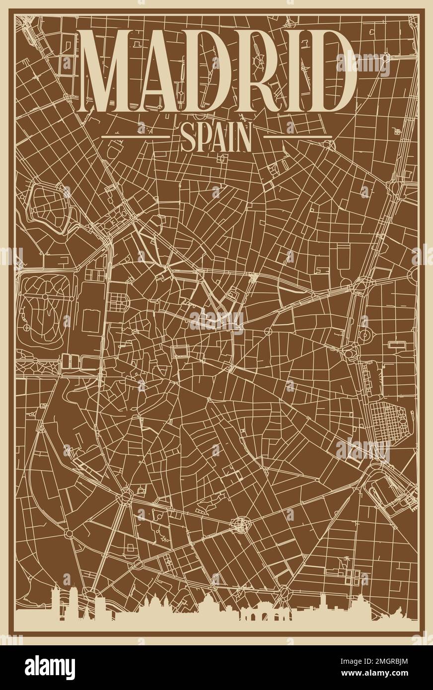 Printable Map Of Madrid Spain