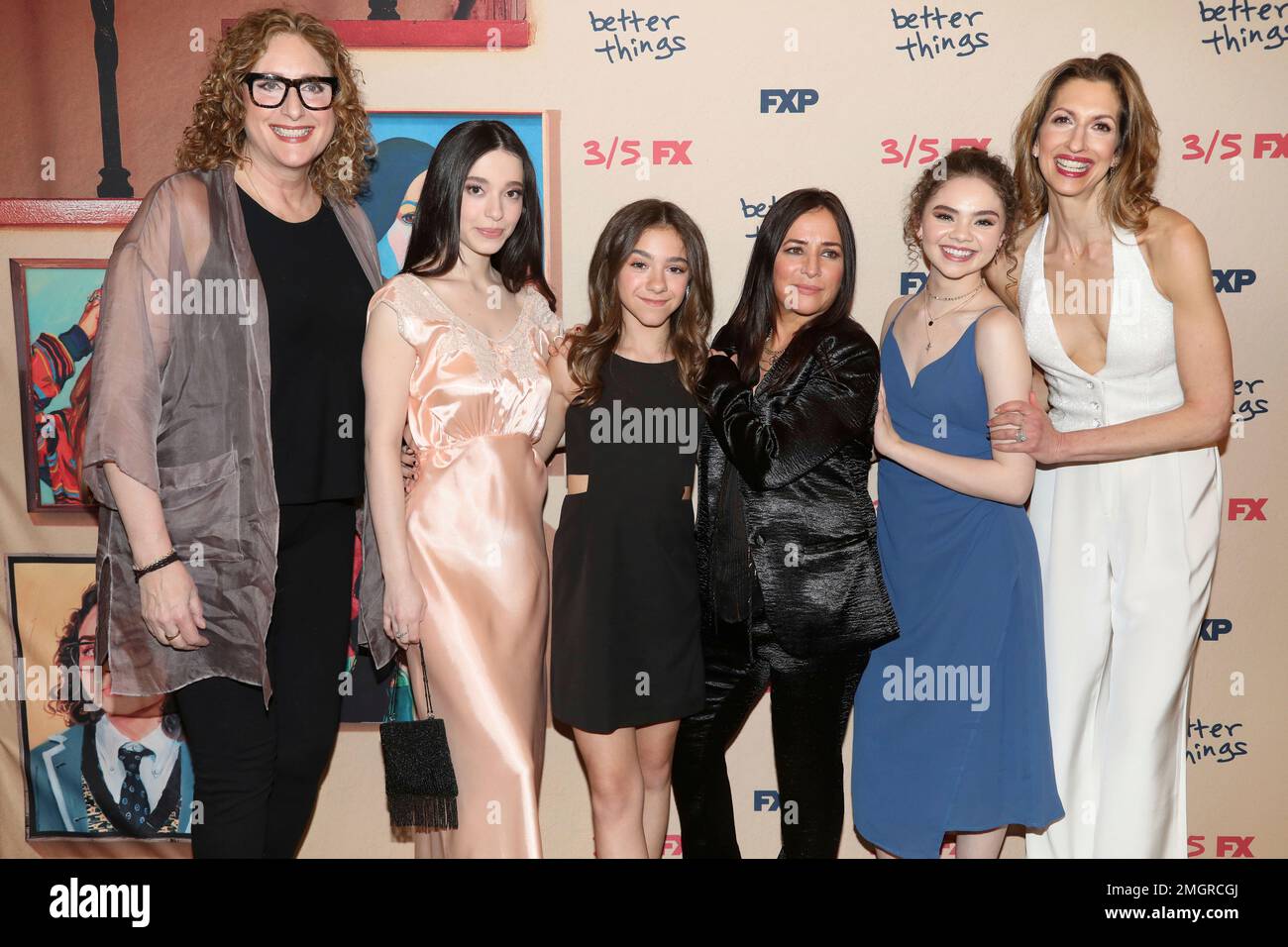 Judy Gold, from left, Mikey Madison, Olivia Edward, Pamela Adlon ...