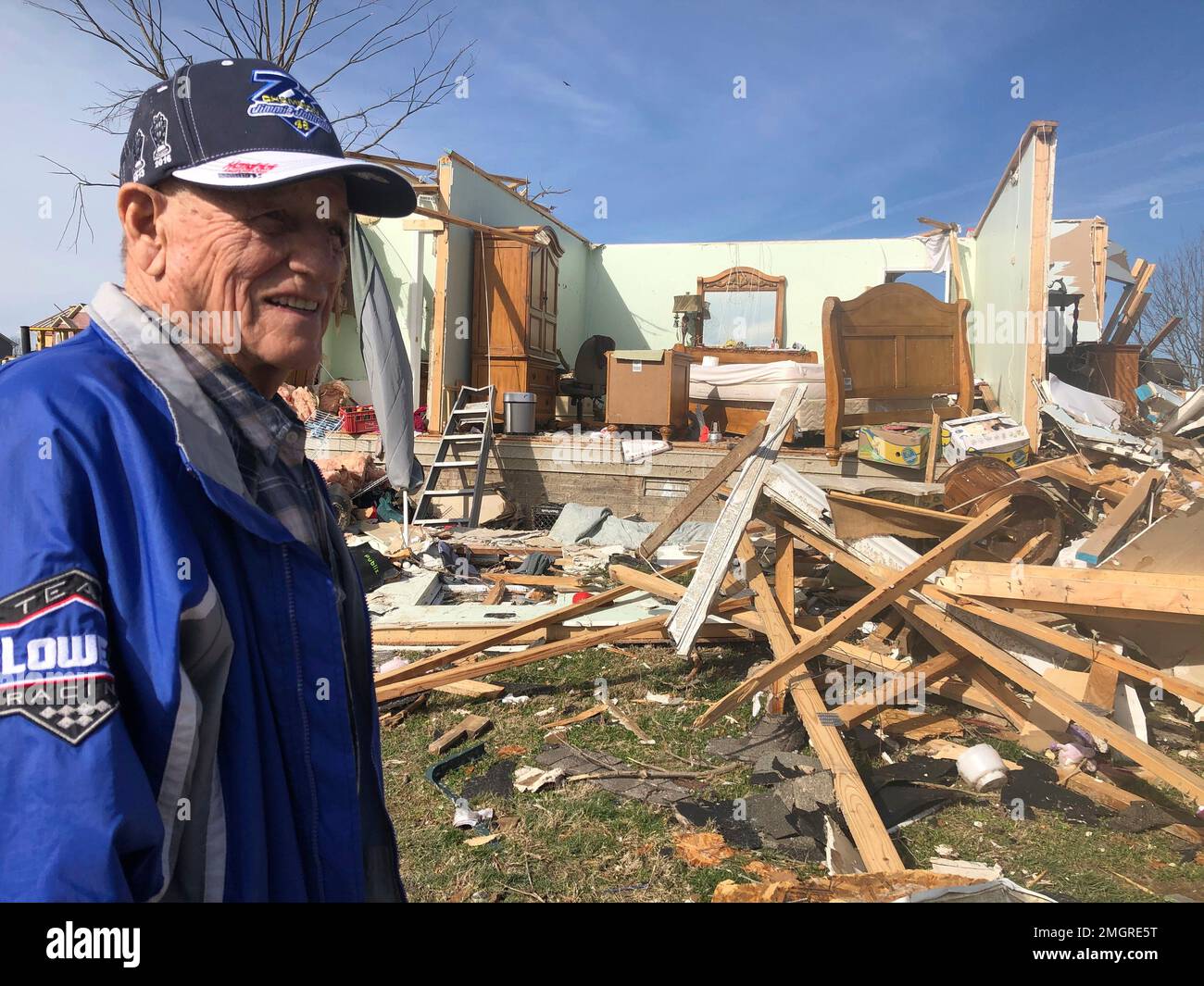 Billy Leath, 86, shows the bedroom Wednesday, March 4, 2020 where he ...