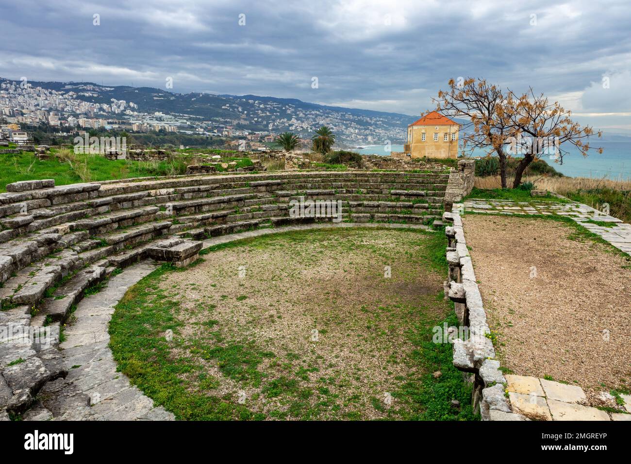Byblos Crusader Castle, Lebanon. It was built by the Crusaders in the ...