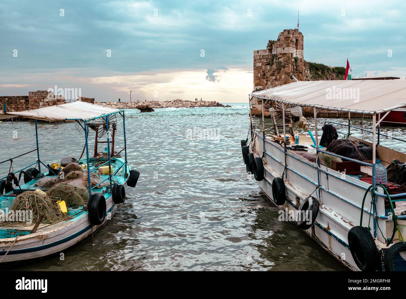 Historic Harbor and Waterfront in the Ancient City of Byblos - Beirut ...