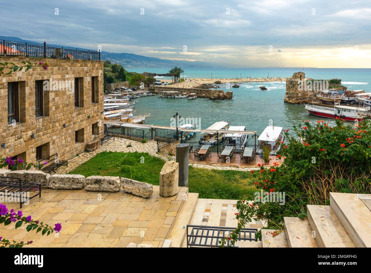 Historic Harbor and Waterfront in the Ancient City of Byblos - Beirut ...