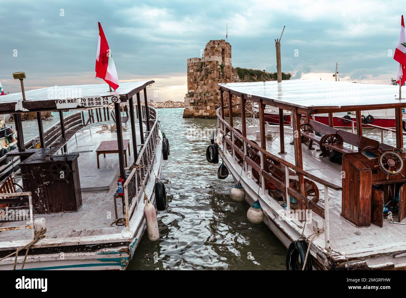 Historic Harbor and Waterfront in the Ancient City of Byblos - Beirut ...