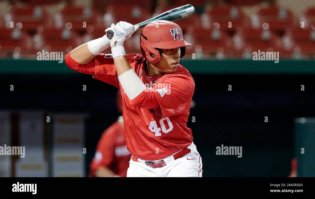 Houston third baseman Ryan Hernandez during an NCAA baseball game on ...